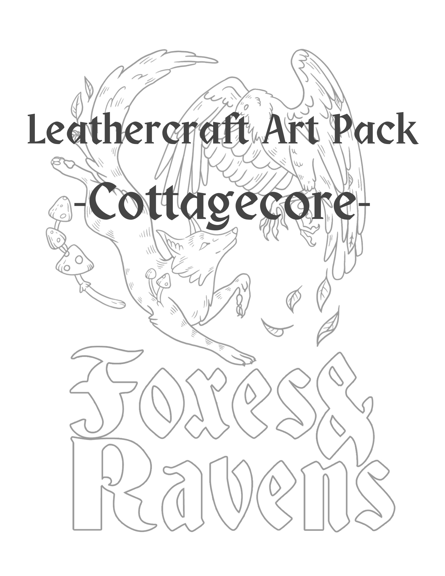 Cottagecore Artpack – Foxes and Ravens