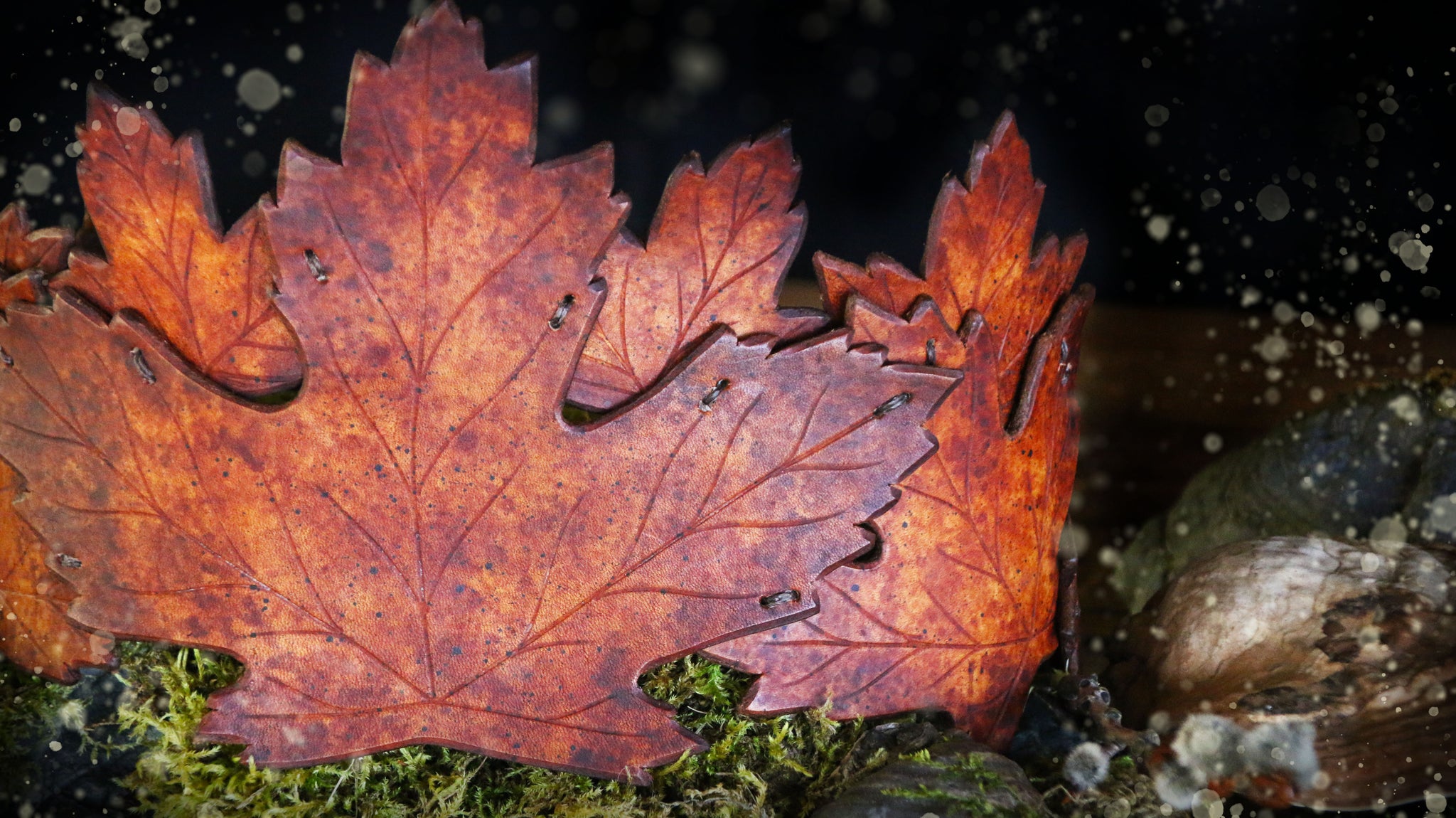 Maple Leaf Corset - Handmade fantasy Leather wear – Foxes and Ravens